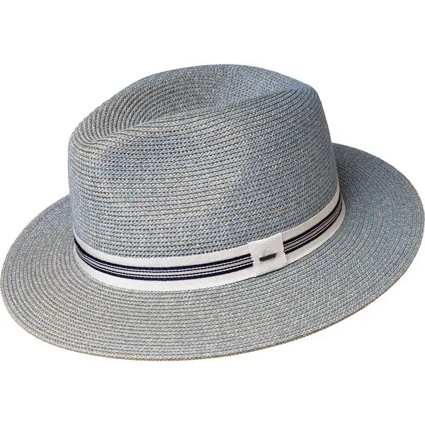 BAILEY Hester Straw Fedora - Light Blue