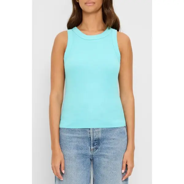 Michael Stars Gina Cotton & Modal Rib Tank - Aruba
