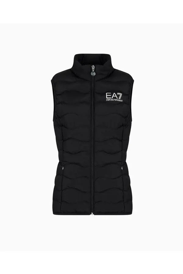 EA7 Core Lady Packable Padded Gilet - Black
