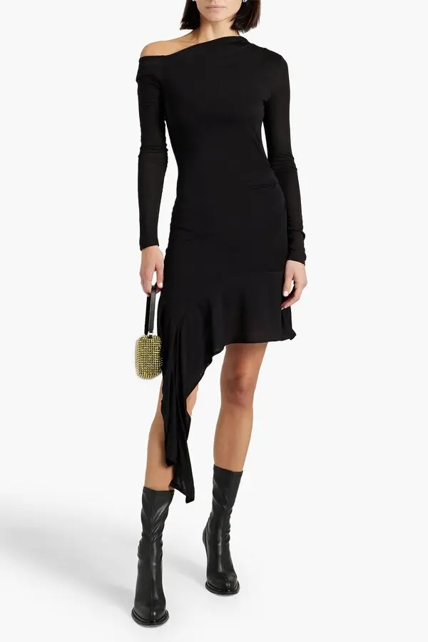 Helmut Lang One-shoulder Mini Dress