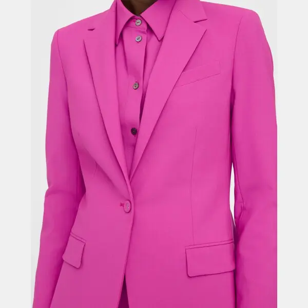 Theory Staple Blazer In Good Wool In Carnation - 25% Off