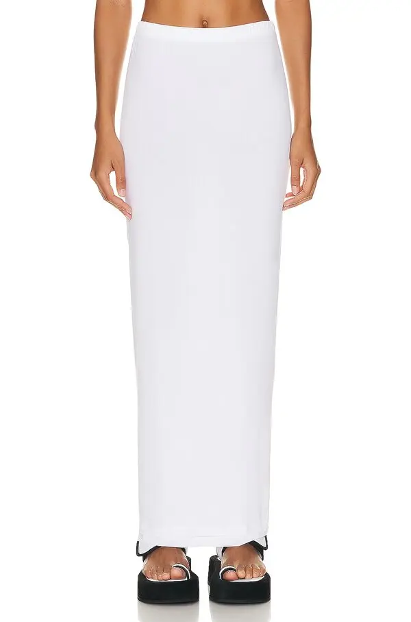 Wardrobe.NYC Layered Tube Skirt - White