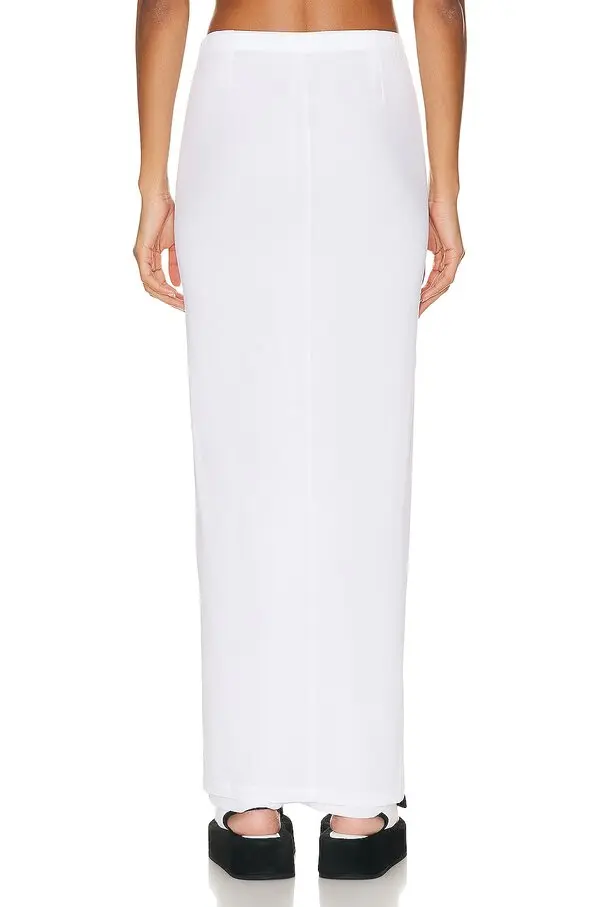 Wardrobe.NYC Layered Tube Skirt - White