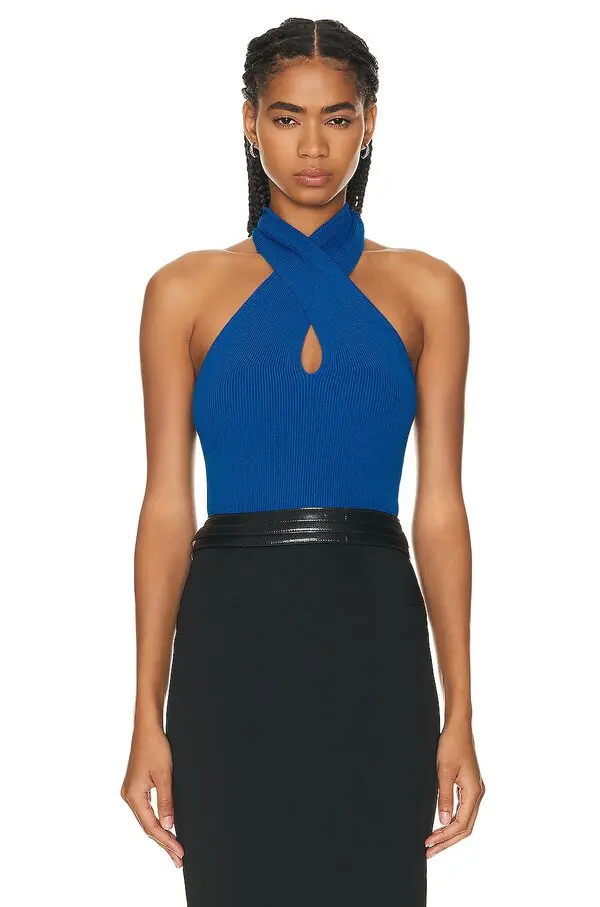 Alaïa Halter Bodysuit Top
