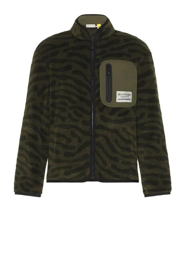 Moncler X Salehe Bembury Zip Up Fleece Cardigan