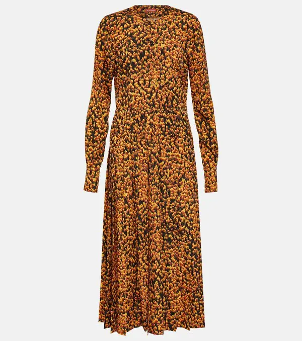 Altuzarra Teys Printed Midi Dress - Orange