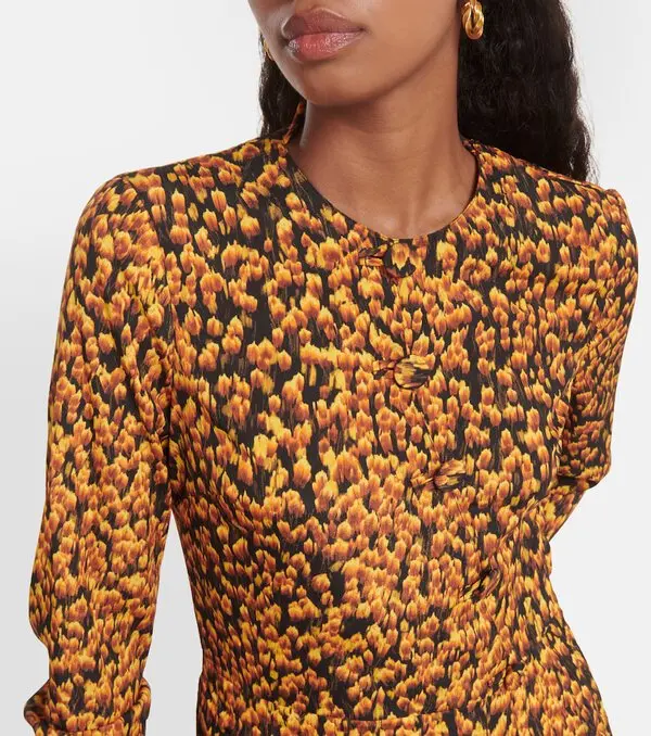 Altuzarra Teys Printed Midi Dress - Orange