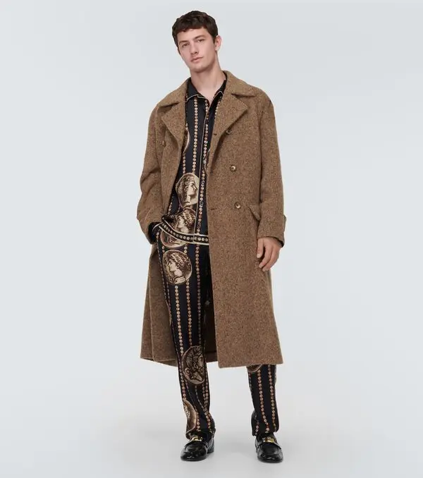 Dolce & Gabbana Double-breasted Alpaca-blend Coat