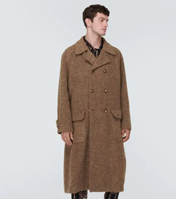 Dolce & Gabbana Double-breasted Alpaca-blend Coat