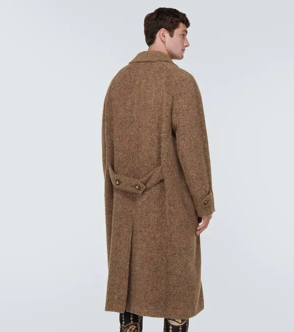 Dolce & Gabbana Double-breasted Alpaca-blend Coat
