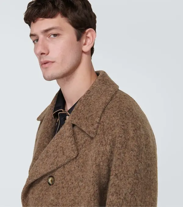 Dolce & Gabbana Double-breasted Alpaca-blend Coat