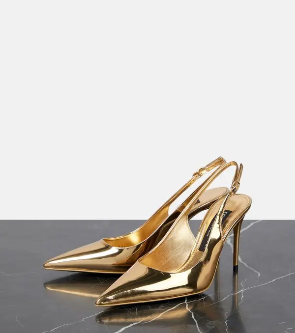 Dolce & Gabbana Leather Slingback Pumps