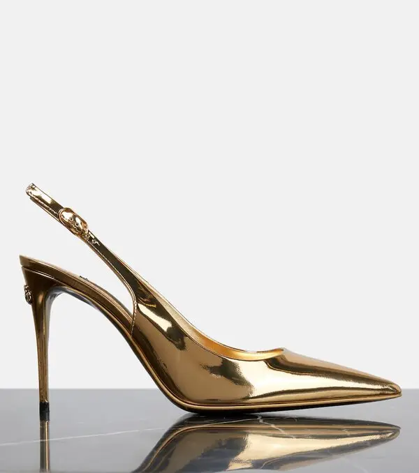 Dolce & Gabbana Leather Slingback Pumps