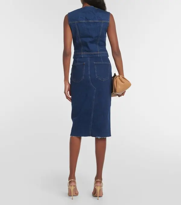 Veronica Beard Valeria Denim Vest