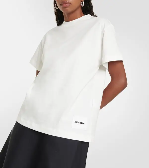 JIL SANDER Set Of 3 Cotton Jersey T-shirts - Multicoloured