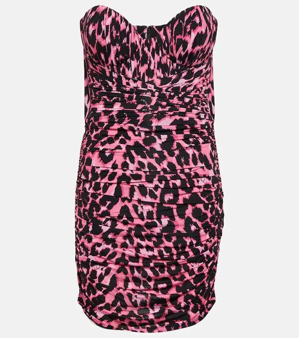 Alex Perry Axton Leopard-print Minidress