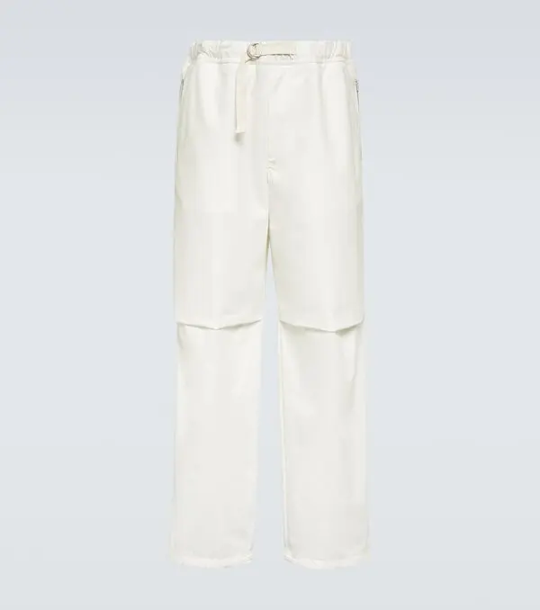 JIL SANDER Cotton Pants - White