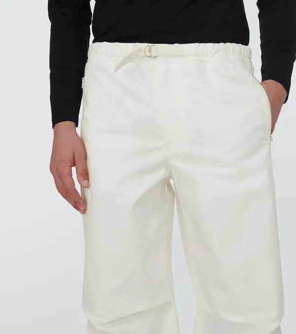 JIL SANDER Cotton Pants - White