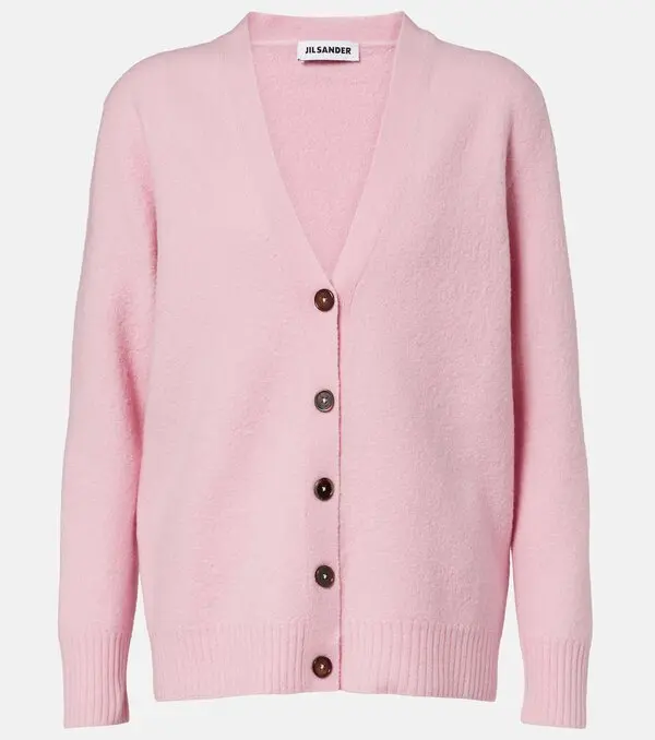 JIL SANDER Wool Cardigan - Pink