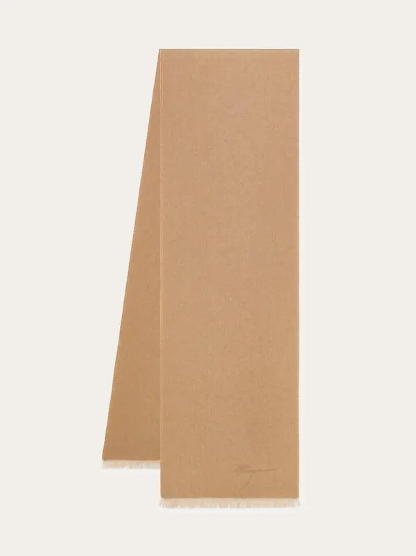 FERRAGAMO Cashmere Scarf - Beige
