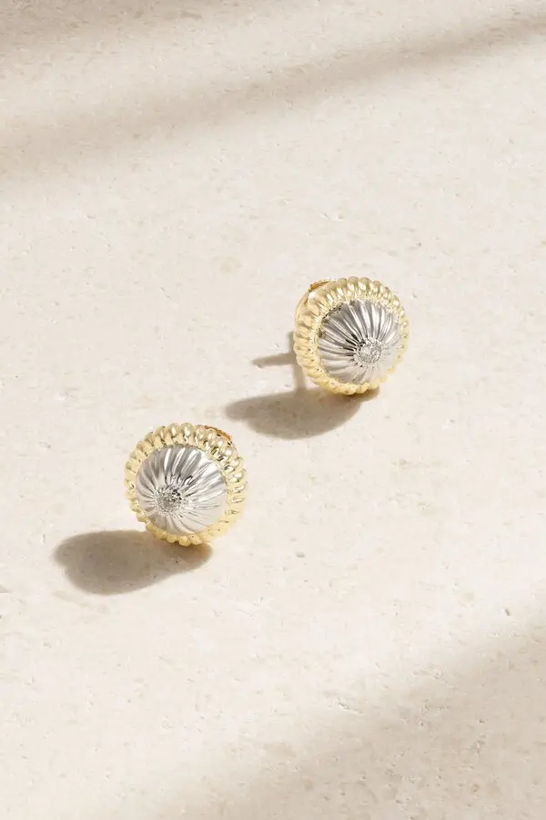 Yvonne Léon 9-karat Diamond Earrings - Gold