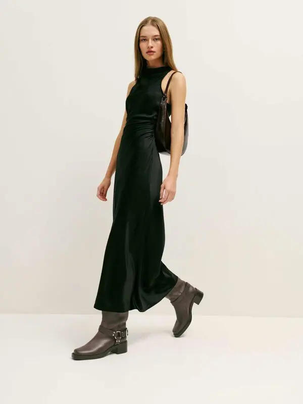REFORMATION Francesca Moto Boots - Brown