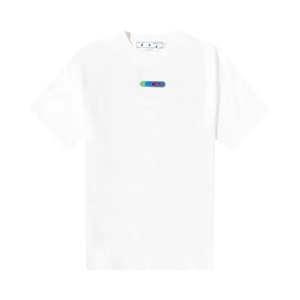 Off-White Weed Arrows Over Skate Tee /green - White