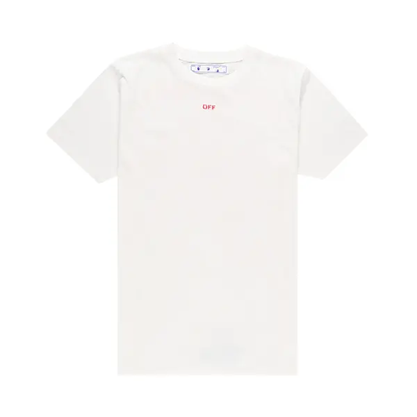 Off-White Stencil Short-sleeve Slim Tee /red