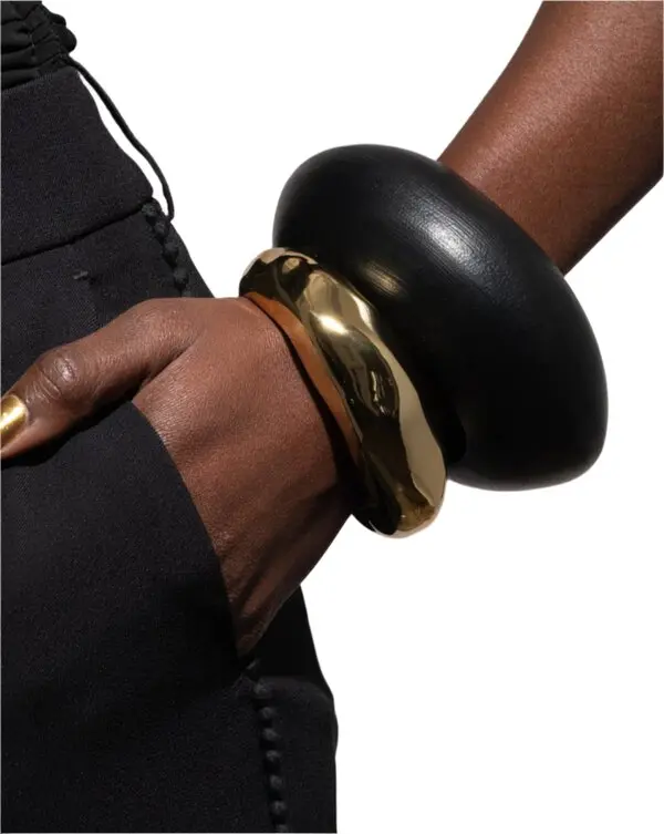 Alexis Bittar Puffy Bangle Bracelet - Black