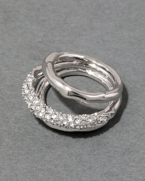 Alexis Bittar Solanales Crystal Orbiting Ring - Silver