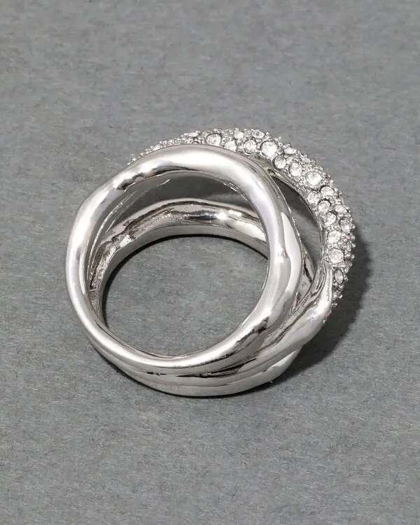 Alexis Bittar Solanales Crystal Orbiting Ring - Silver