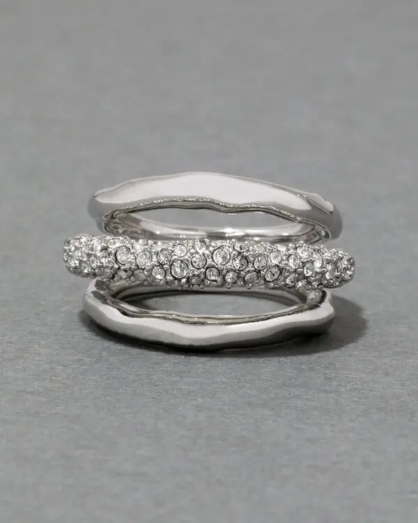 Alexis Bittar Solanales Crystal Orbiting Ring - Silver