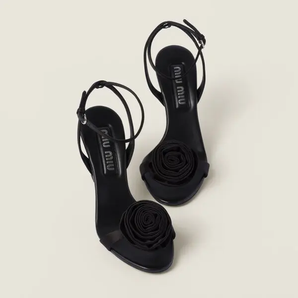 Miu Miu Satin Sandals