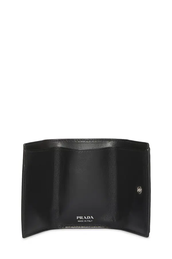Prada Calfskin Snap Compact Wallet