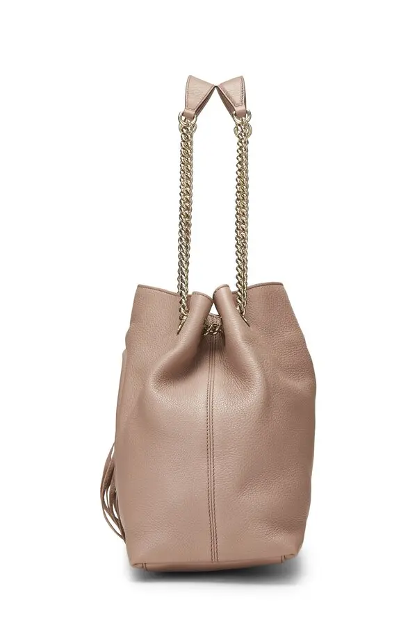 Gucci Leather Soho Chain Tote - Pink