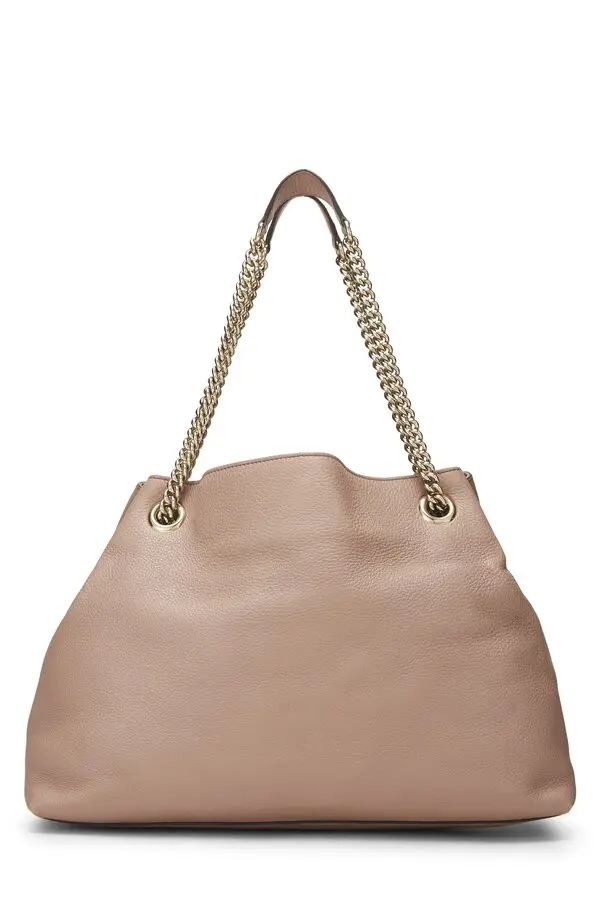 Gucci Leather Soho Chain Tote - Pink