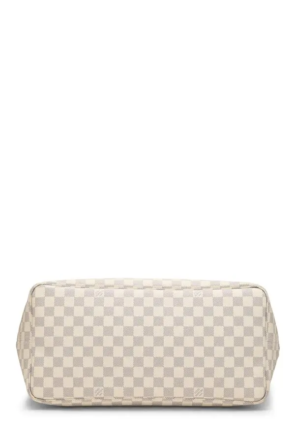 LOUIS VUITTON Damier Azur Neverfull Tote - Pink