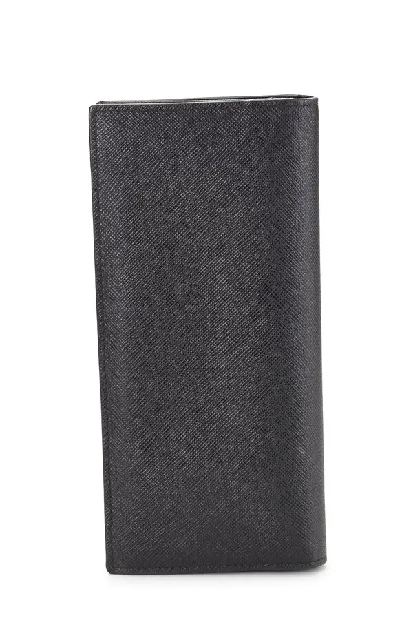 Prada Saffiano Long Wallet - Black