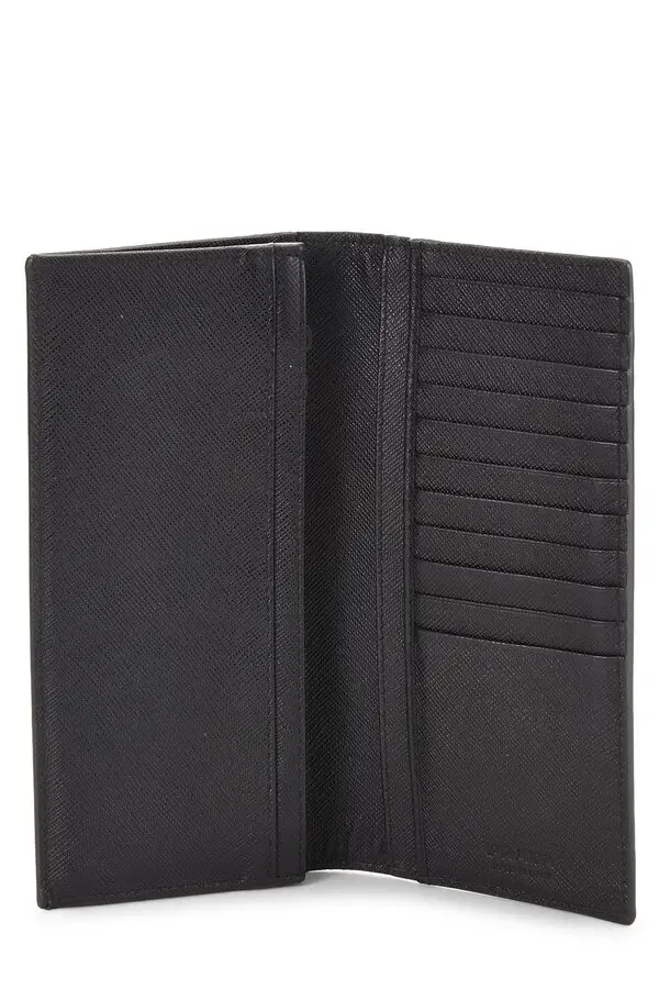 Prada Saffiano Long Wallet - Black