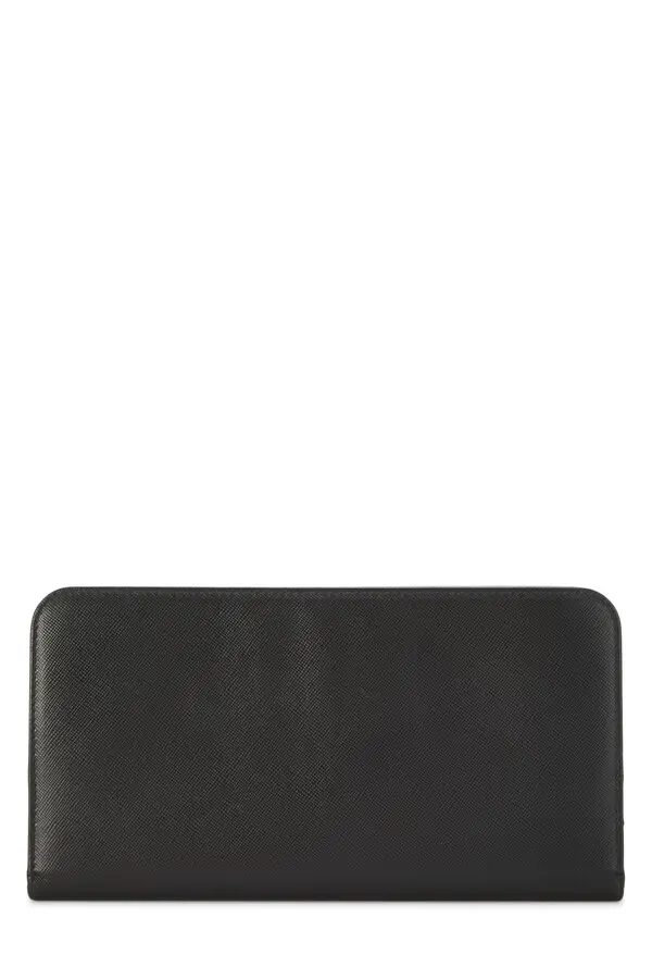 Prada Saffiano Long Wallet - Black