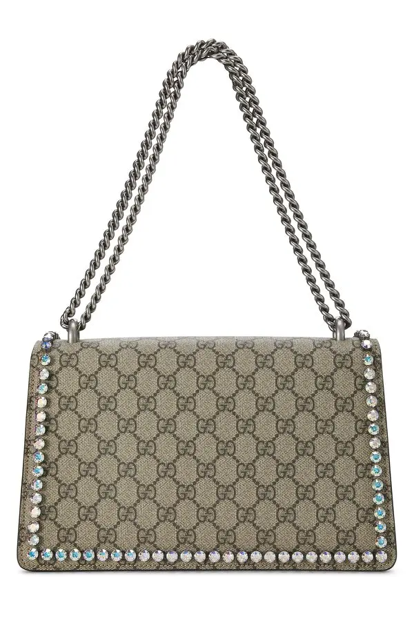 Gucci Original Gg Supreme Canvas Embellished Dionysus Bag