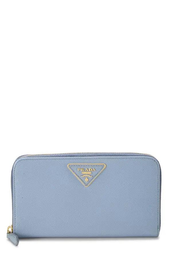 Prada Saffiano Zip Around Wallet