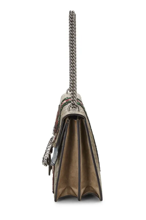 Gucci Multicolor Embroidered Gg Supreme Canvas Dionysus Bag