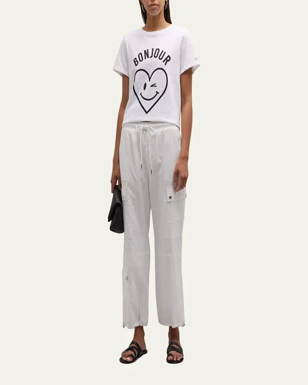 Cinq À Sept Nitsan Tie-cuff Cargo Pants - White