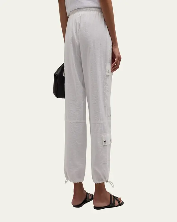 Cinq À Sept Nitsan Tie-cuff Cargo Pants - White
