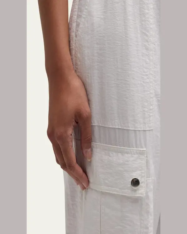 Cinq À Sept Nitsan Tie-cuff Cargo Pants - White