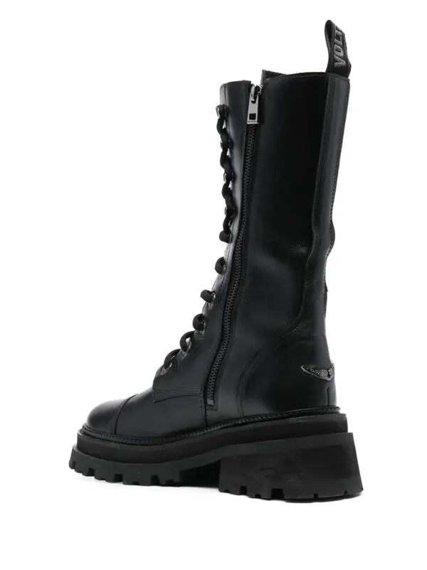 Zadig&Voltaire Ride Lace-up Knee-high Boots - Black