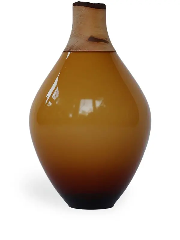 UTOPIA & UTILITY M3 Geomtric-body Vase - Brown