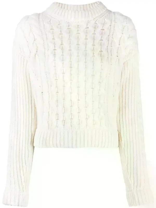PATOU Merino Wool-blend Jumper - Neutrals