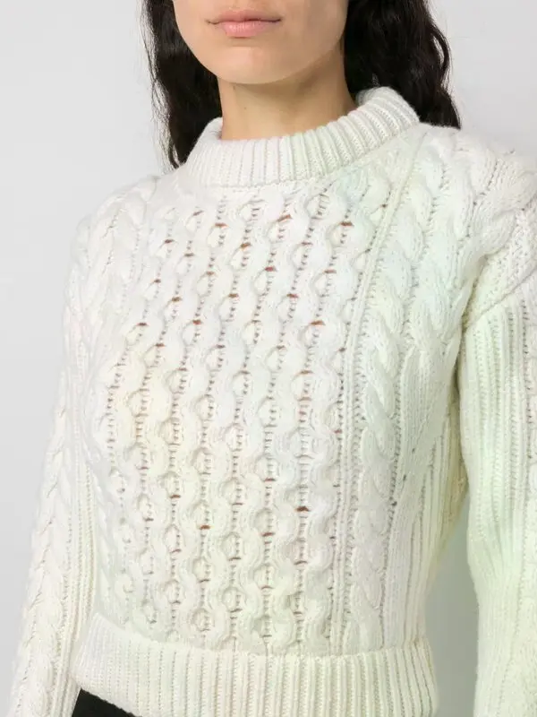 PATOU Merino Wool-blend Jumper - Neutrals